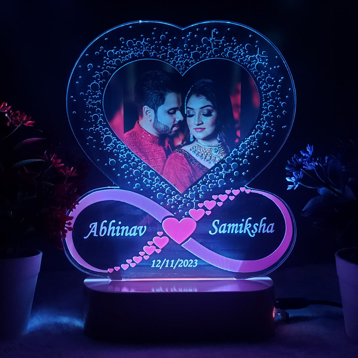 Personalized Birthday LED Table Lamp| Custom Portrait Plaque | Custom ...